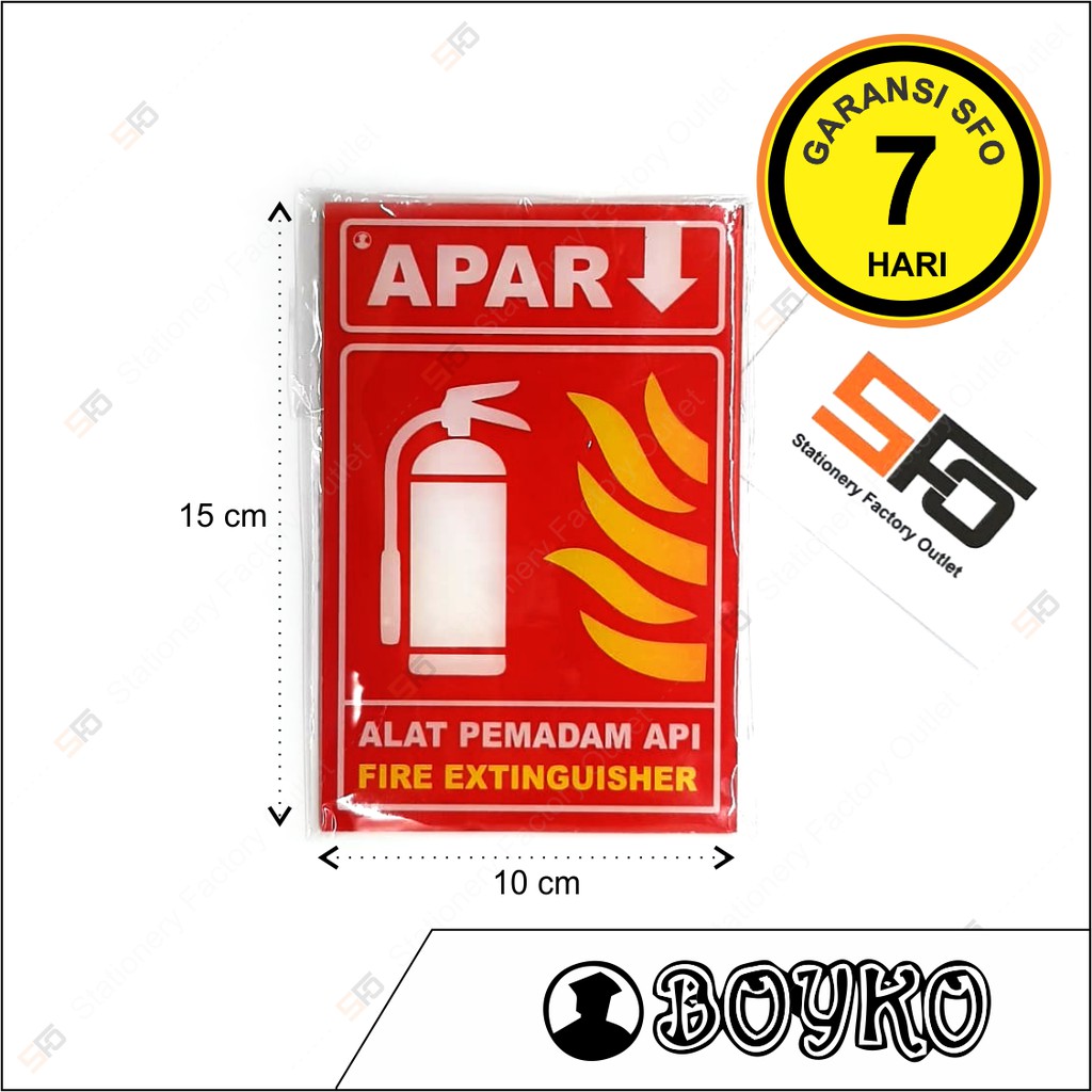 Jual Akrilik APAR Alat Pemadam Api - Acrylic Sign 15cm x 10cm | Shopee ...