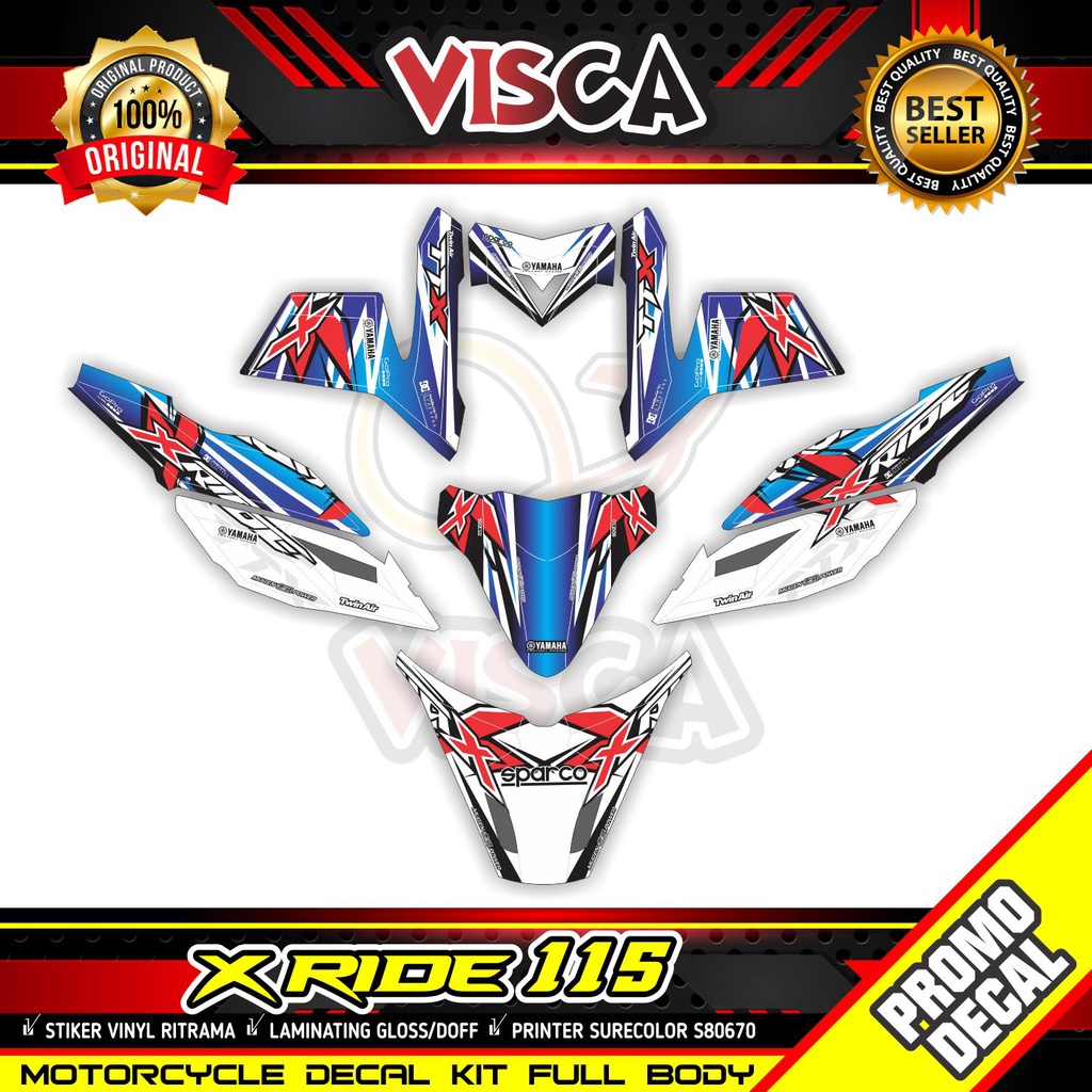 Jual Decal X Ride 115 Full Body Stiker X Ride 115 Full Body Striping X ...