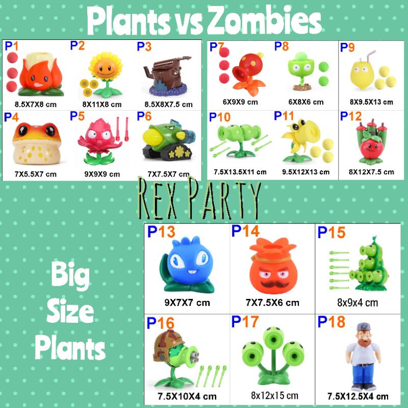 Jual Mainan Plants Vs Zombies/Plants/Big Size Plants/Plant Besar/Plants ...