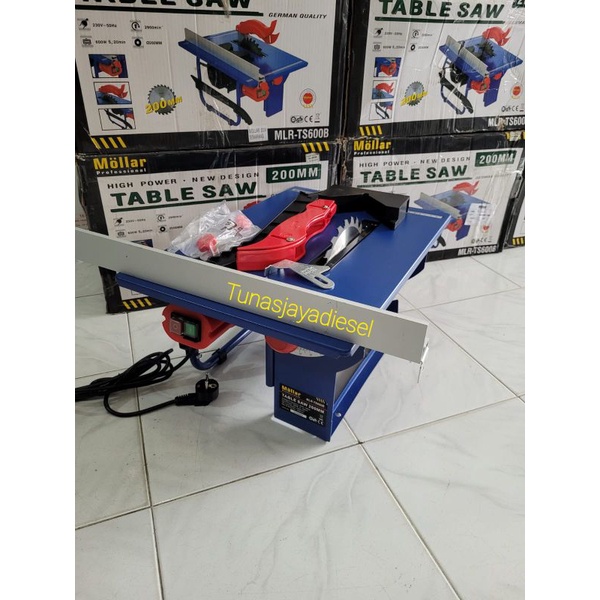 Jual Mesin Gergaji Duduk / Table Saw 8inch Mollar | Shopee Indonesia