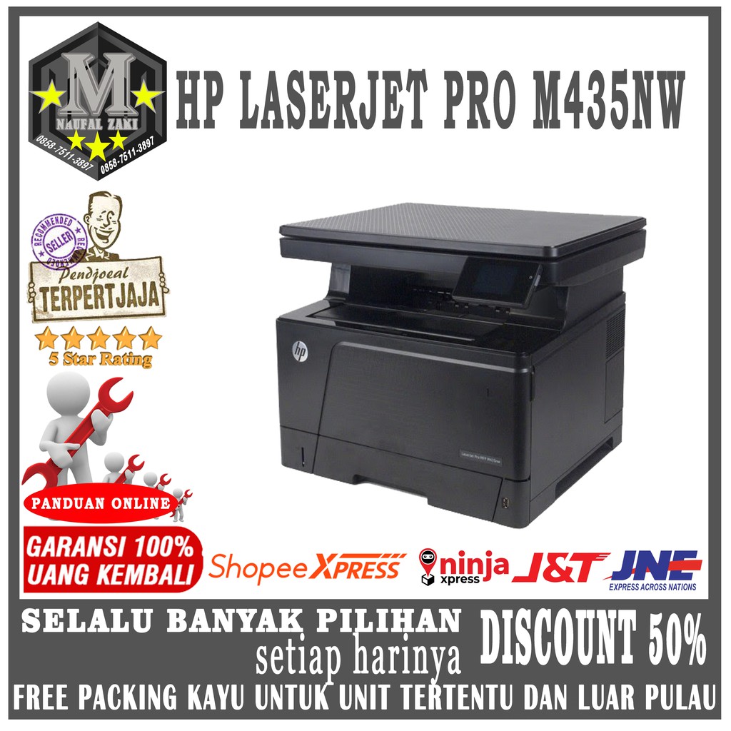 Jual Printer HP Laserjet Pro MFP M435nw A3 fotocopy scan M 435 nw ...