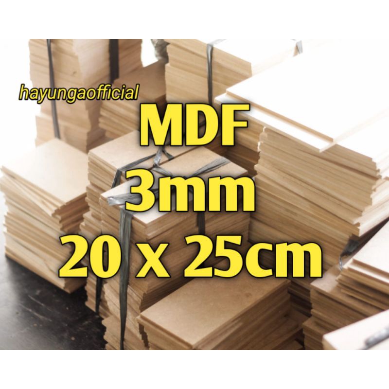 Jual MDF 3mm Ukuran 20x25cm | Papan Kayu MDF | Shopee Indonesia