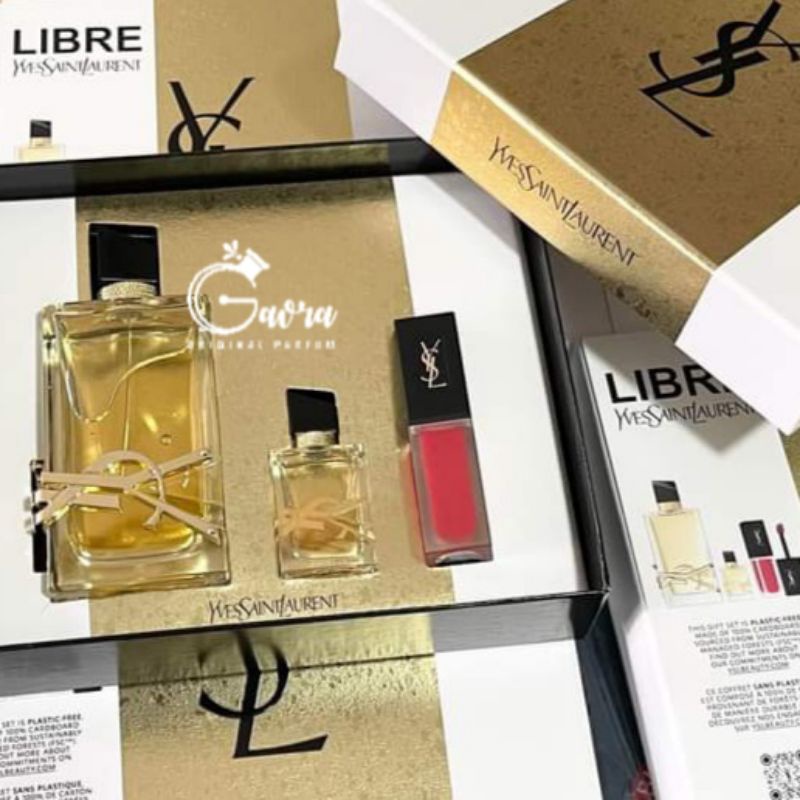 Jual Parfum Original YSL Yves Saint Laurent Libre EDP Gift Set | Shopee Indonesia