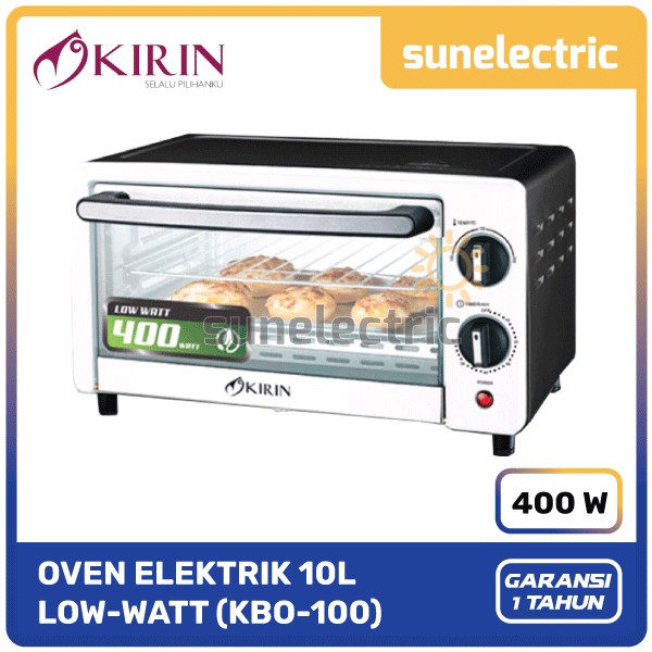 Jual Kirin KBO 100 M Oven Listrik Kapasitas 10 Liter Low Watt 400 Watt KBO100M / KBO-100 M / KBO ...