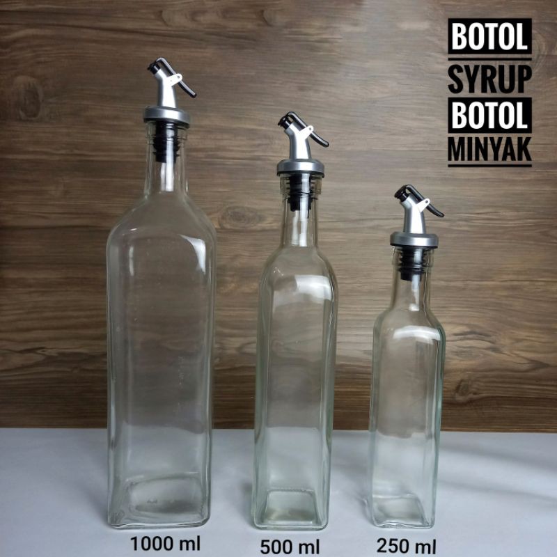 Jual Botol Syrup Botol Minyak 1000 500 250ml | Shopee Indonesia