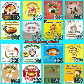 Jual Stiker Label Makanan Custom Sticker Label Kemasan Minuman Jamu ...