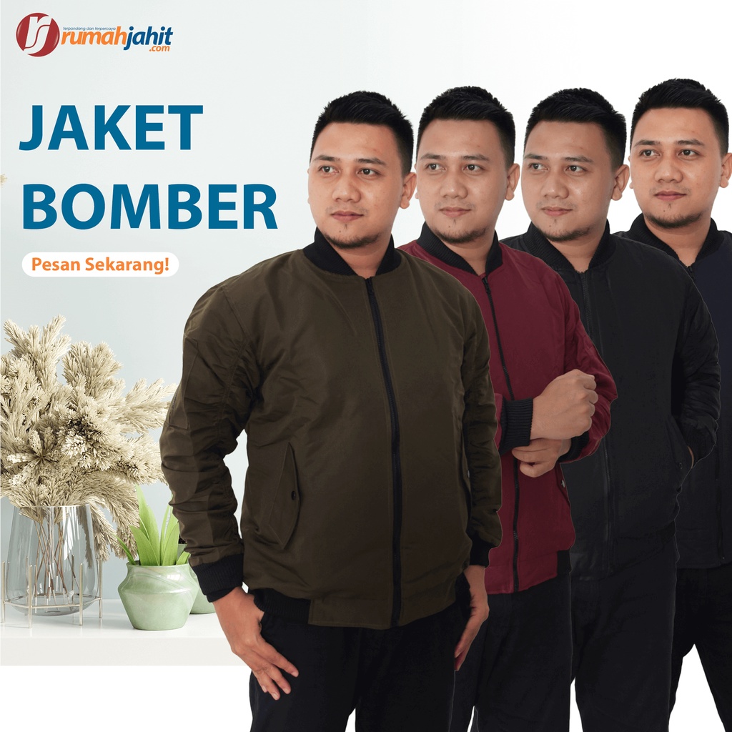 Jual Jacket bomber / Jaket bomber pria original / Jaket bomber polos ...