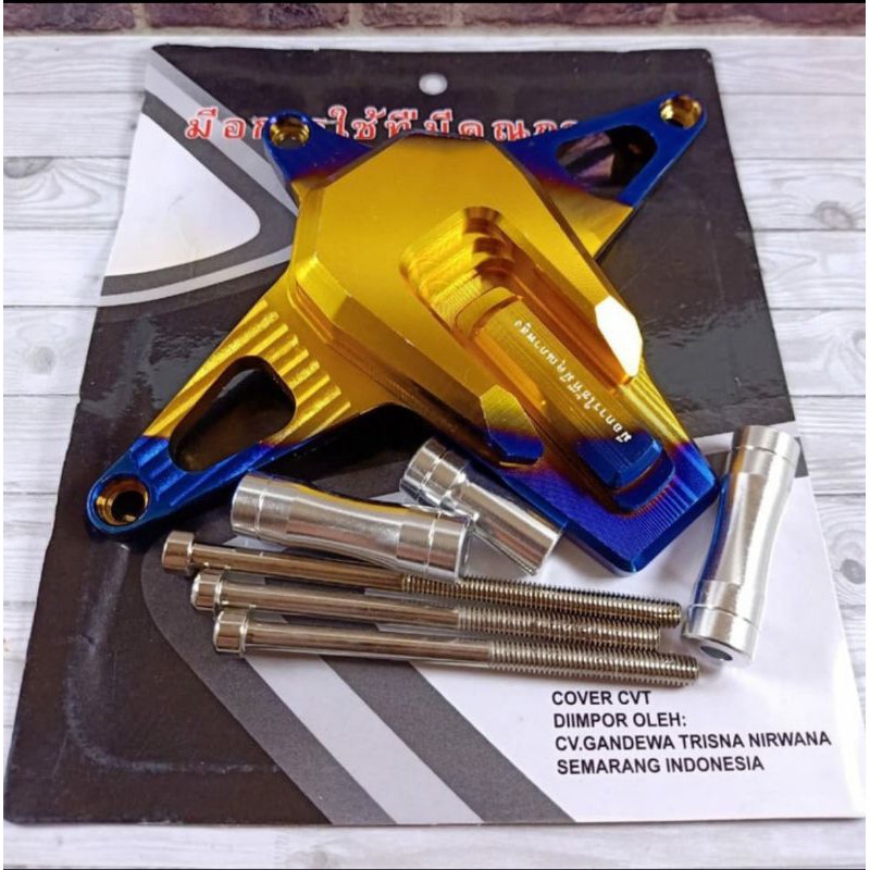 Jual cover cvt atau pelindung cvt cnc motor Vario 125 / Vario 150 ...