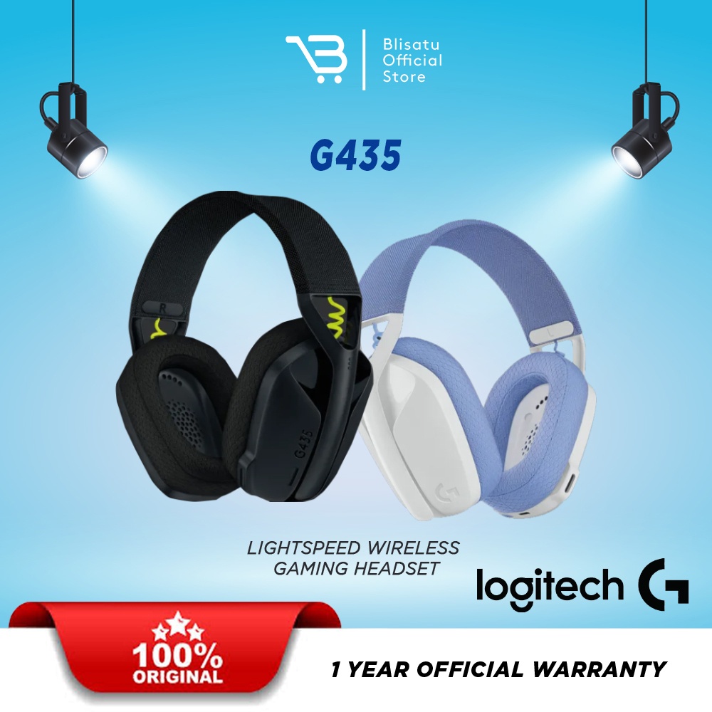 Jual Logitech G435 Headset Gaming Bluetooth Wireless Ultra-light ...