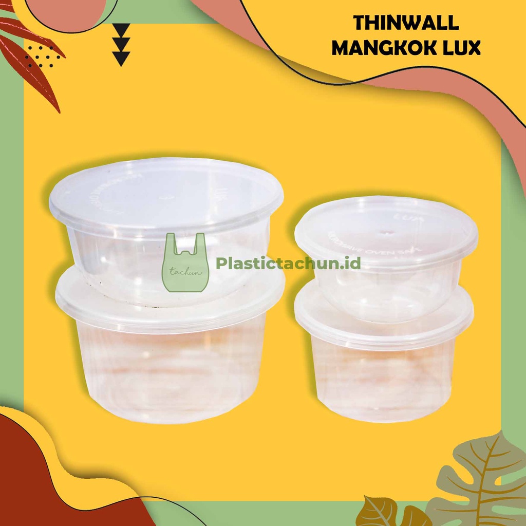 Jual Thinwall Bowl / Mangkok LUX 200 ml 25 set | Mangkok Gule ...