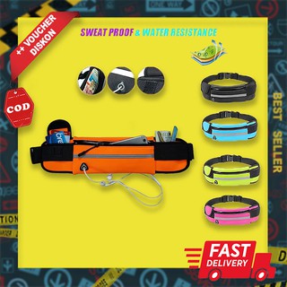 Jual Tas Pinggang Olahraga Lari Sepeda Running Wanita Cewek Pria Tas HP ...