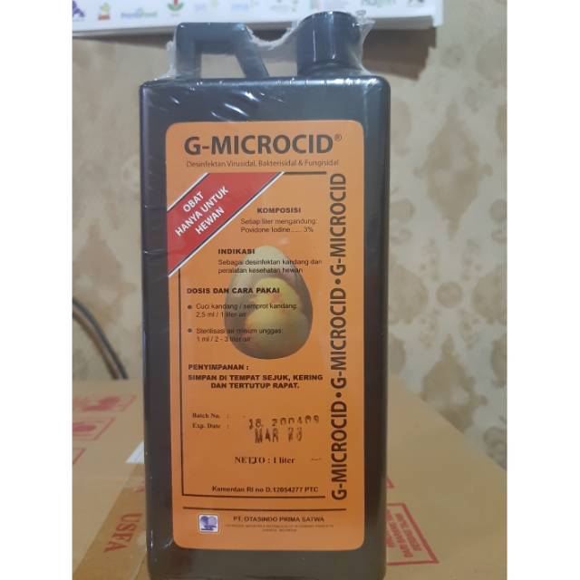 Jual Cairan Desinfektan Ruangan, Kandang, Peralatan G-MICROCID 1L ...