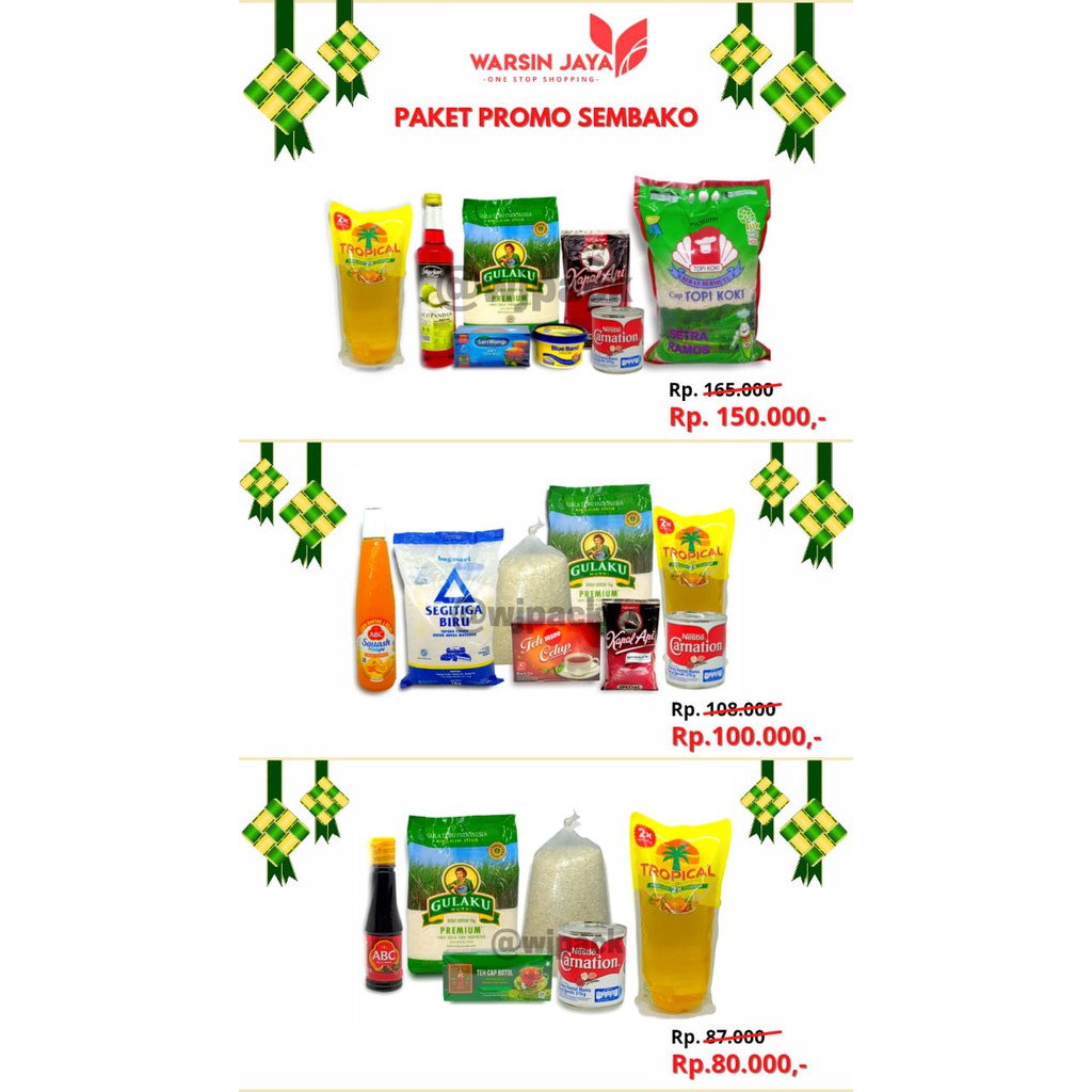 Jual PAKET PROMO SEMBAKO | Shopee Indonesia