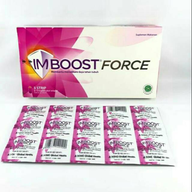 IMBOOST FORCE TABLET 1 BOX ISI 30 TAB / 1 STRIP 10 TAB - MULTI VITAMIN ...