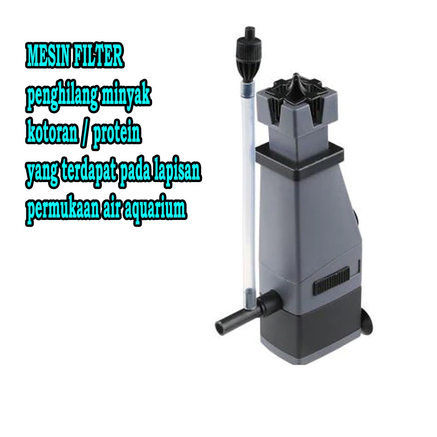 Jual MESIN Surface Skimmer Skimer JY 02 SK Filter Pembersih Aquarium ...