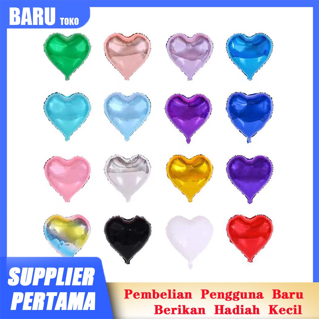 Jual 10 Inch Balon Love Warna Chrome / Balon Love Warna Glossy balon ...