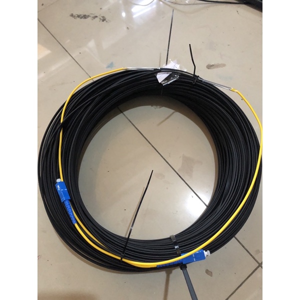 Jual Kabel Fiber Optik FO 150Meter Siap Pakai Kepala Splicer Patcord ...