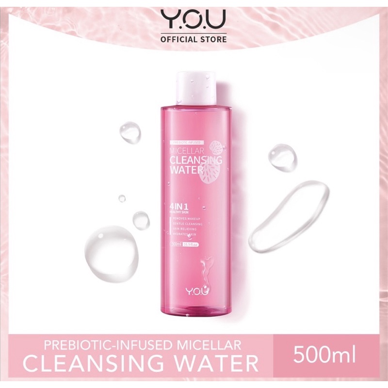 Jual YOU Prebiotic Infused Micellar Cleansing Water 500 ml | Shopee ...