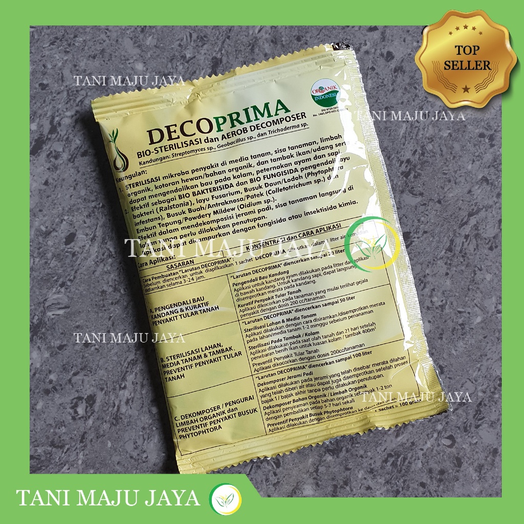Jual Biofungisida Decoprima 100 Gram Trichoderma Organik Bio Dekomposer ...