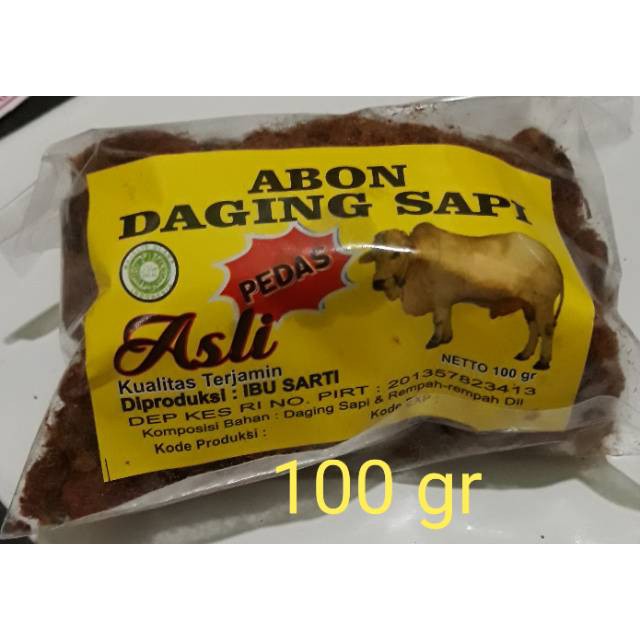 Jual Abon daging sapi asli bu sarti khas surabaya 100 gram | Shopee ...
