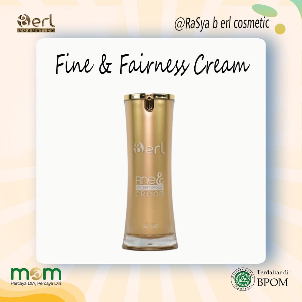 Jual BERL Fine and Fairness Cream - Foundation halal Wudhu Friendly ...