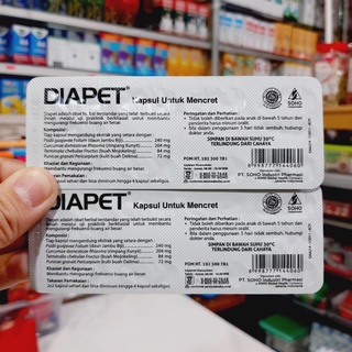 Jual [10 KAPSUL] DIAPET KAPSUL / OBAT DIARE JAMBU BIJI / MEMADATKAN ...