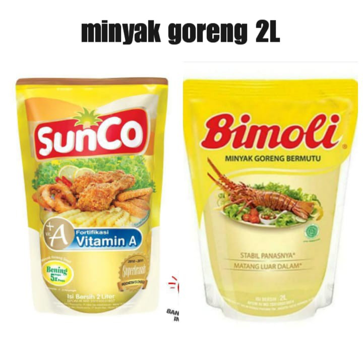 Jual Minyak Goreng BIMOLI 2 L / SUNCO 2 L / FILMA 2 L (khusus gojek ... Jual Minyak Goreng BIMOLI 2 L / SUNCO 2 L / FILMA 2 L (khusus gojek ...
