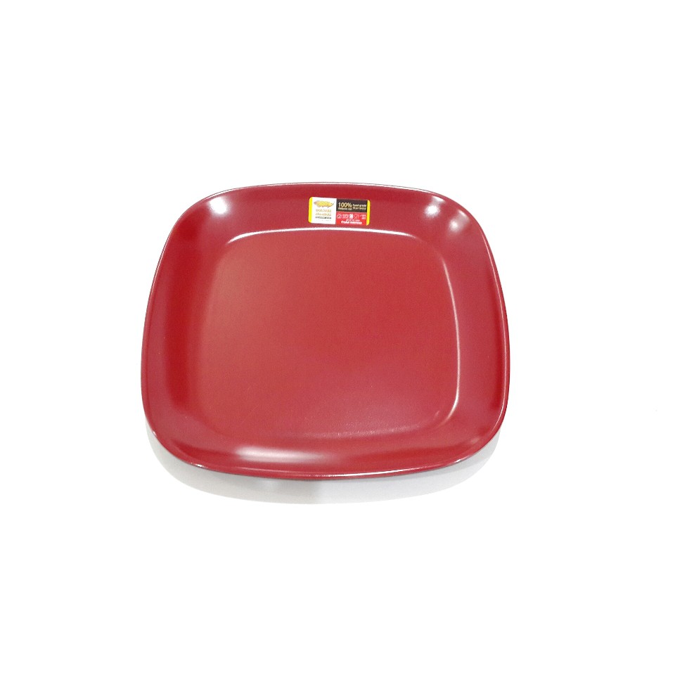 Jual PIRING SAJI KOTAK JEPANG P75A3 Piring MELAMIN kotak ceper Golden ...