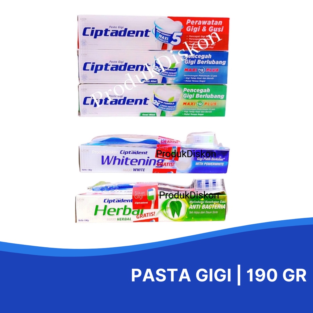 Jual CIPTADENT 190gr - Pasta Gigi (Odol) | Shopee Indonesia