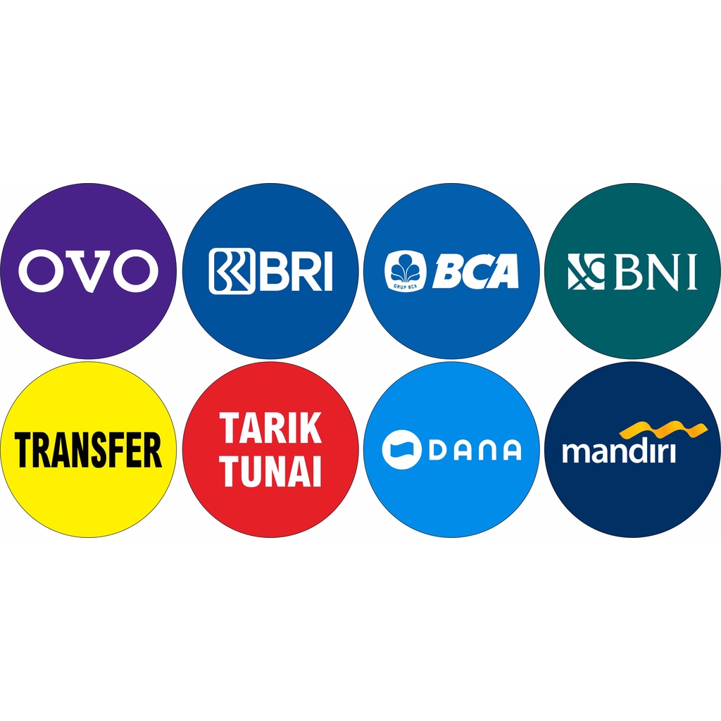 Jual STIKER VINYL LOGO BANK (dijual satuan) | Shopee Indonesia