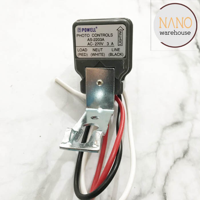 Jual Photocell Powell 3A / Fotocell Sensor Cahaya Otomatis 3A Powell ...