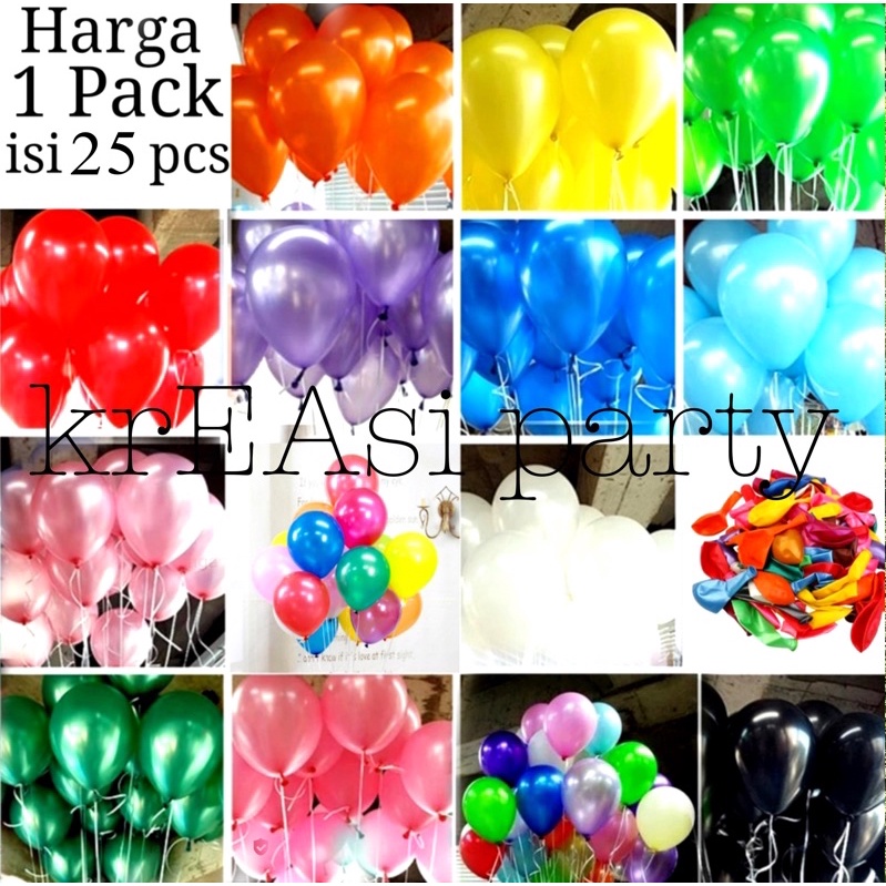 Jual Paket Balon Latex Metalik 1 Pack Isi 25 Pcs / Balon Metalik Per ... Jual Paket Balon Latex Metalik 1 Pack Isi 25 Pcs / Balon Metalik Per ...