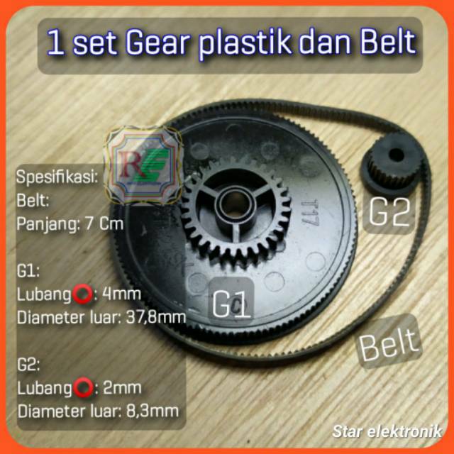 Gear plastik 1 set dan Belt | Shopee Indonesia