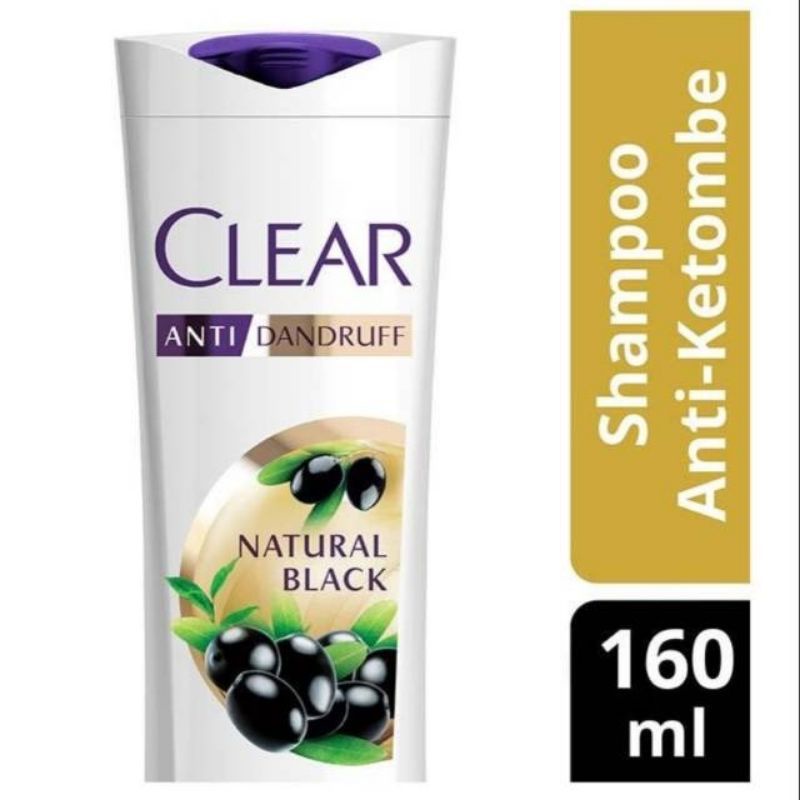 Jual Clear Sampo Natural Black 160 ml | Shopee Indonesia
