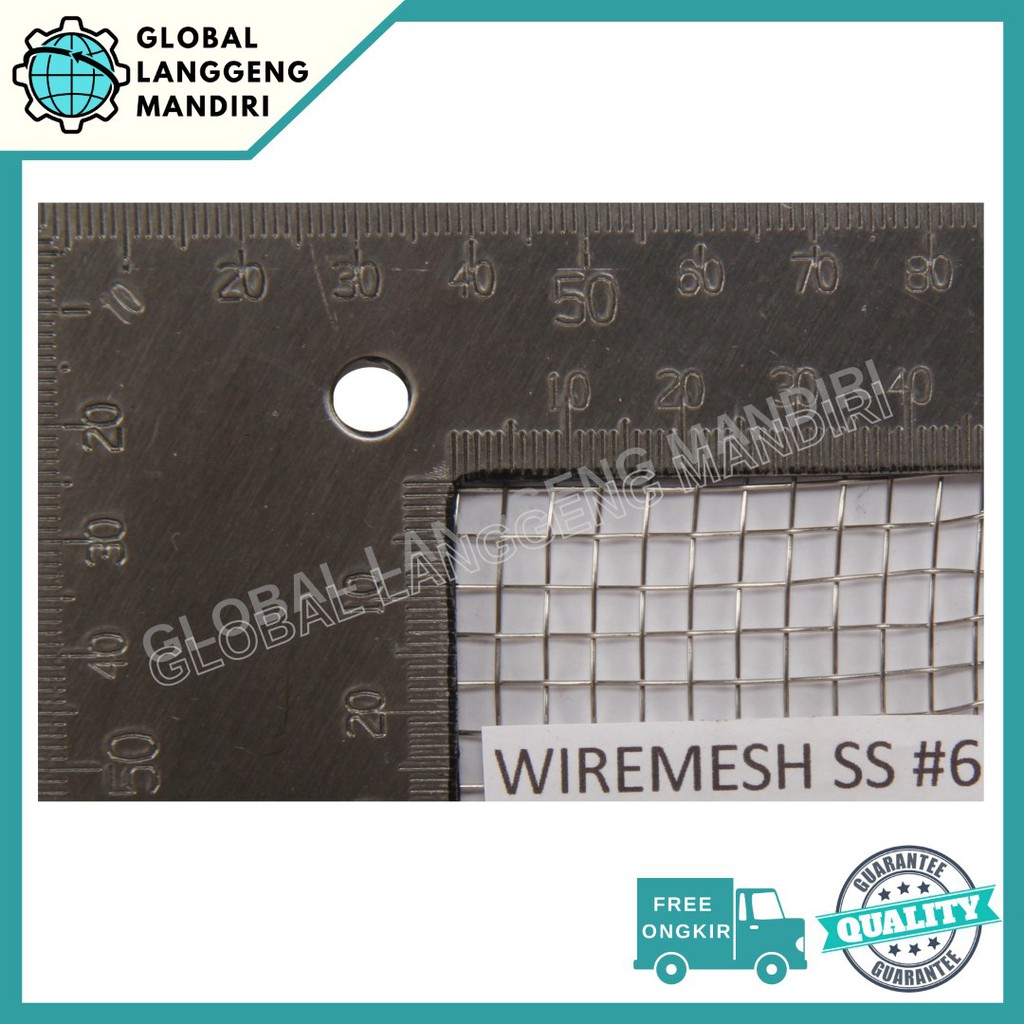 Jual WIRE MESH 6 STAINLESS (304) 1MX1M / WIREMESH #6 AYAKAN STAINLESS ...