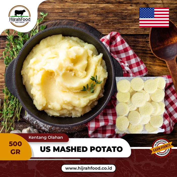 Jual US Mashed Potato Puree Original | Kentang Tumbuk Siap Masak (500 ...