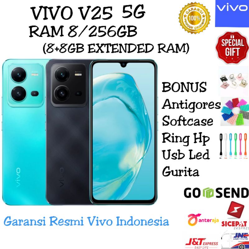 Jual VIVO V25 5G RAM 8/256GB | VIVO V25 PRO 12/256GB (+8GB EXTENDED RAM) GARANSI RESMI VIVO ...