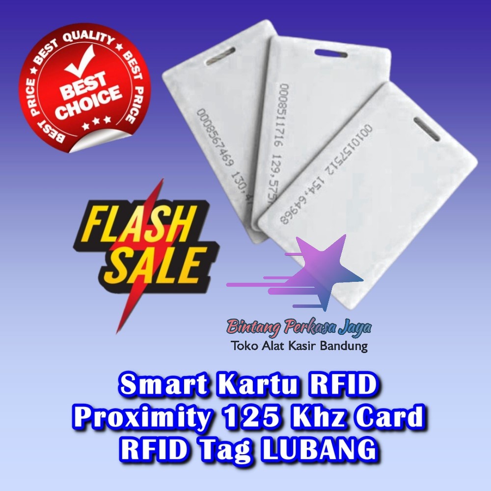 Jual Smart Kartu RFID Proximity 125 Khz Card RFID Tag LUBANG ( HARGA ...