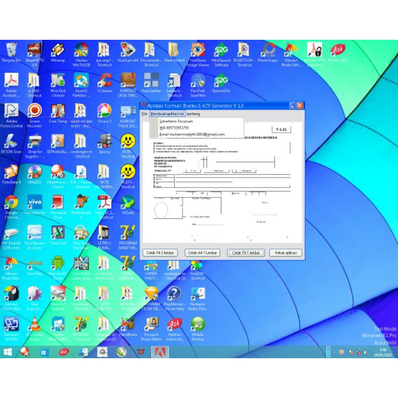 Jual aplikasi cetak formulir blanko E KTP generator v1.0 | Shopee Indonesia