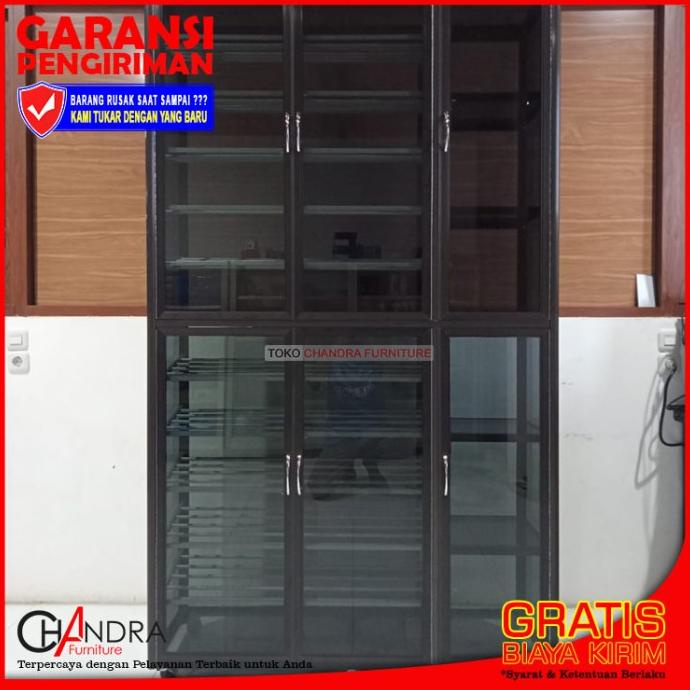 Jual Lemari Rak Sepatu 12 Susun Dan Rak Helm 6 Susun120X38 Full Kaca ...