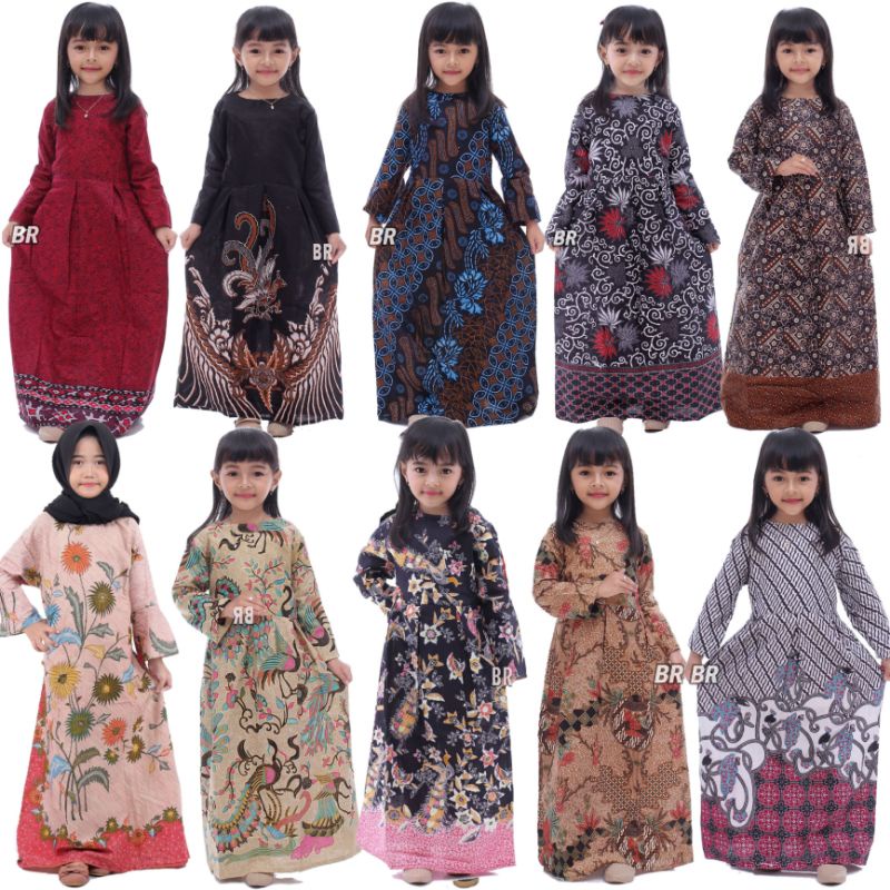 Jual Gamis Batik Anak - Umur 3 sampai 10 tahun - gamis batik Pekalongan ...