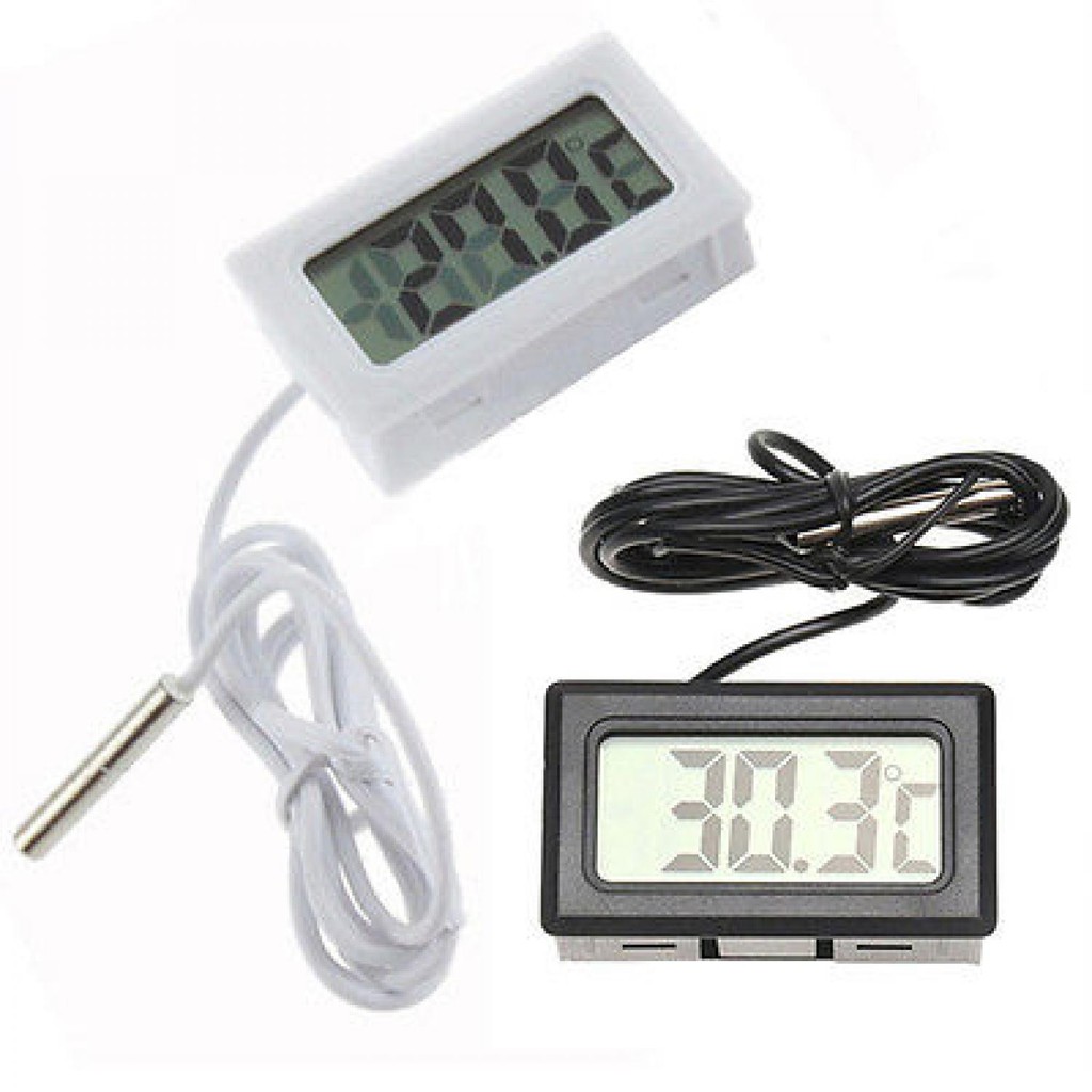 Jual Digital Thermometer with Probe for Aquarium/ Alat Cek Suhu Air ...