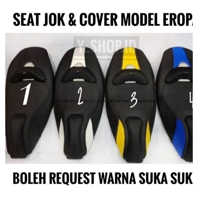Jual Cover Jok Eropa Full MBtech Nmax Aerox Adv Pcx Vario Semua Motor Custom Modif Eropa ...