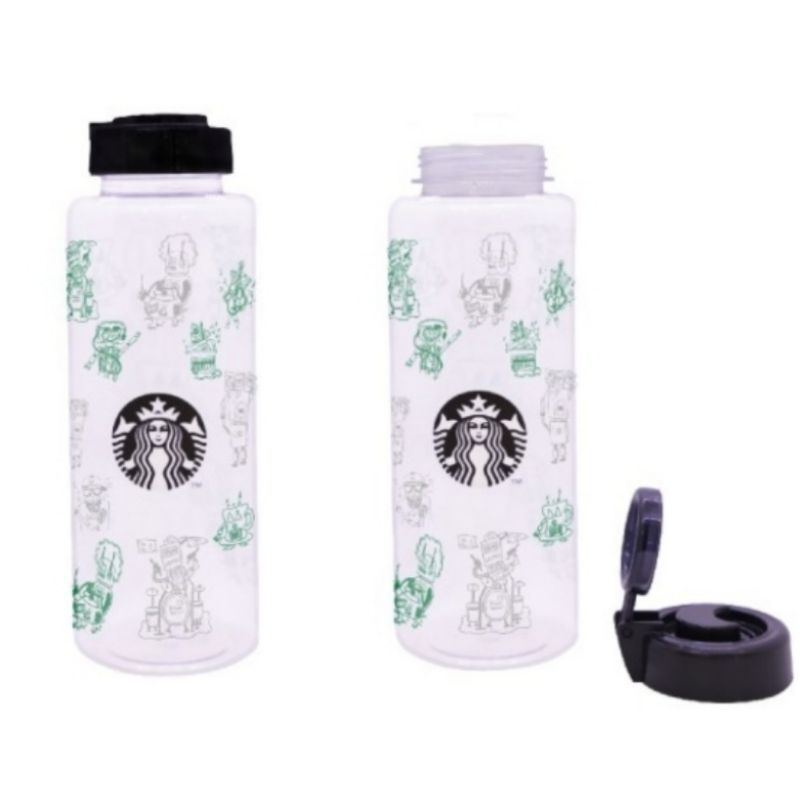 Jual Tumbler Botol Plastik STARBUCKS SBUX ORIGINAL LOGO Robot 1 Liter ...