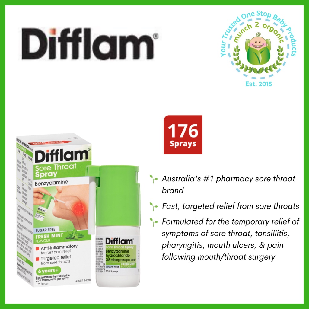 Jual Difflam Sore Throat Spray 176 Sprays 30ml | Shopee Indonesia