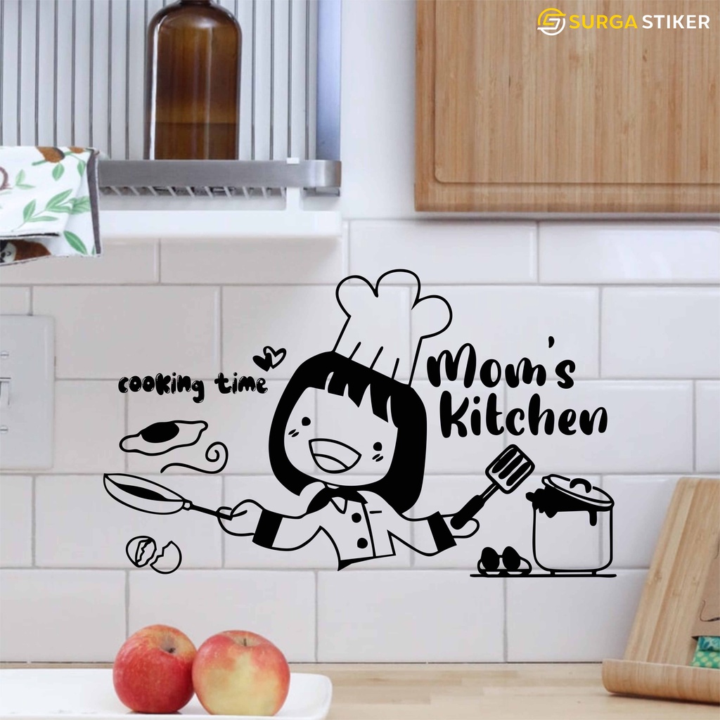 Jual Stiker Dinding Dapur Dekorasi Wall Cutting Sticker Kitchen Tembok ...