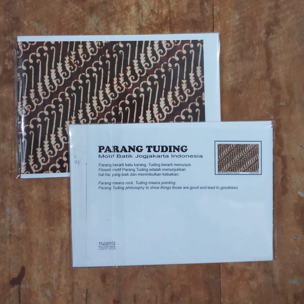 Jual KARTU UCAPAN BATIK INDONESIA GREETING CARD GIFT CARD MOTIF BATIK ...