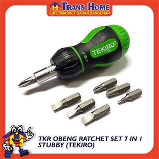 Jual Tekiro Obeng Ratchet Set 7 IN 1 Stubby (TEKIRO) | Shopee Indonesia