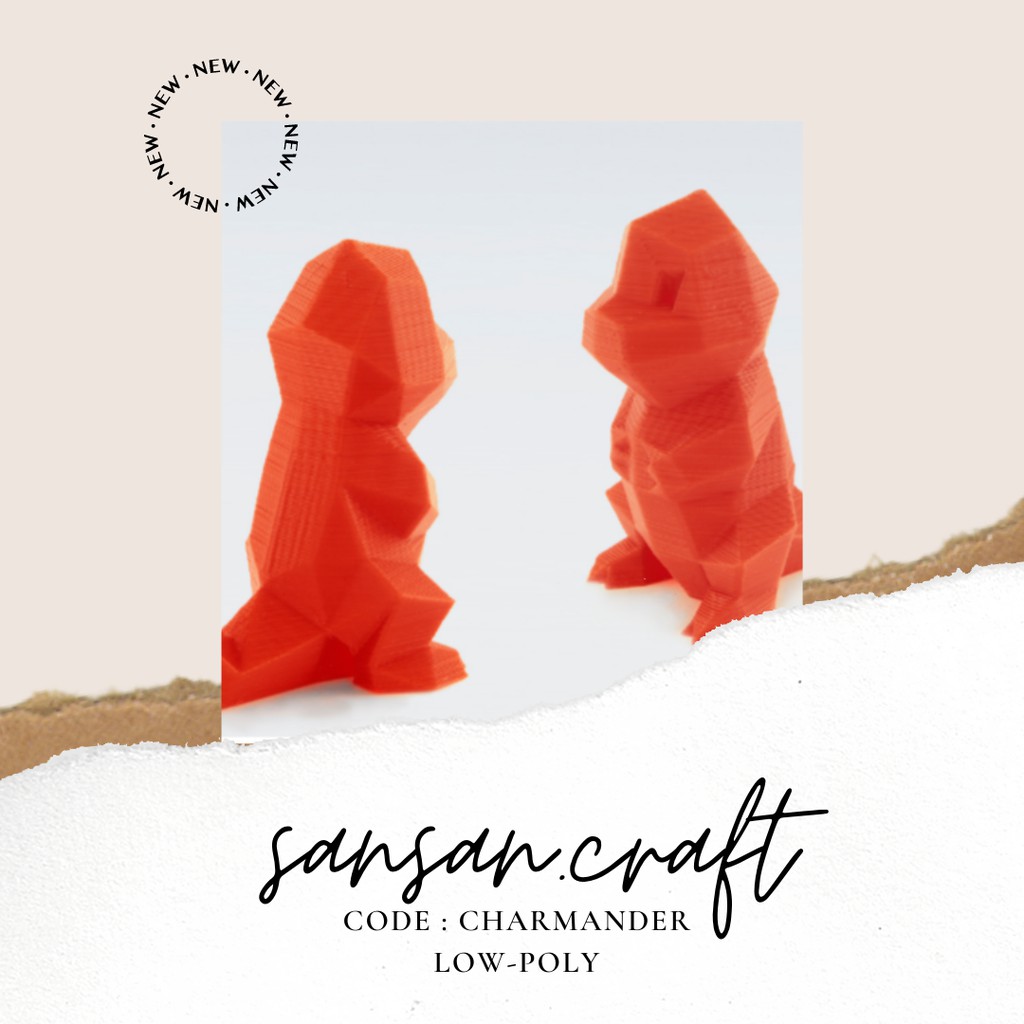 Jual Pokemon Charmander Low-poly 3D Print | Shopee Indonesia