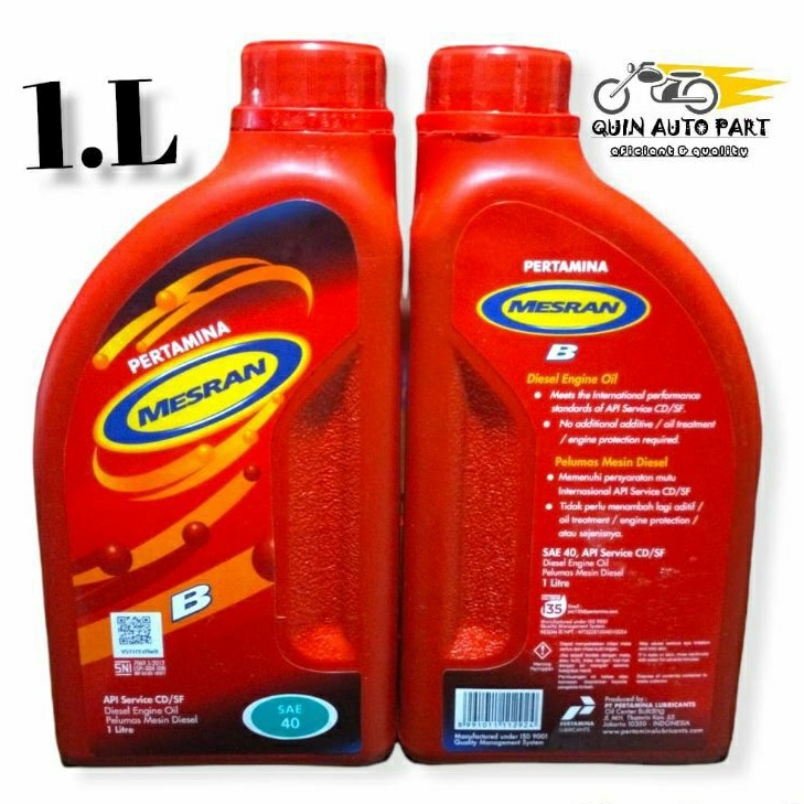 Jual oli mesran B 1.liter sae 40 mesin diesel | Shopee Indonesia